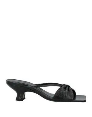 By Far Leather Sandals - Black