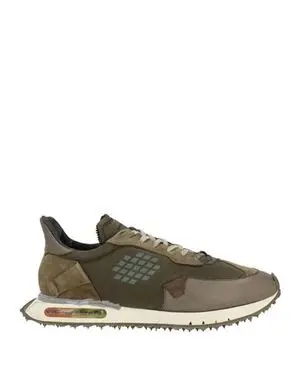 BEPOSITIVE Sneakers Military Size Soft Leather - Green