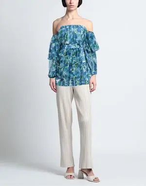 JIJIL Floral Off-the-shoulder Top - Blue