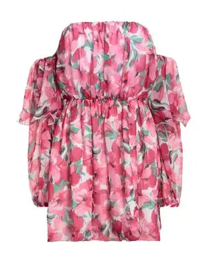JIJIL Off-the-shoulder Floral Print Chiffon Top
