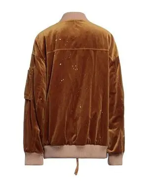 Dsquared2 Velvet Bomber Jacket With Logo