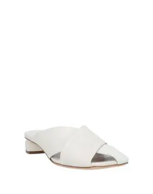 Officine Creative Nappa Leather Square Toe Block Heel Sandals