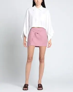 Attico Mini Skirt Size Virgin Wool, Elastane