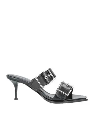 Alexander Mcqueen Square Toe Mules Clogs For Women