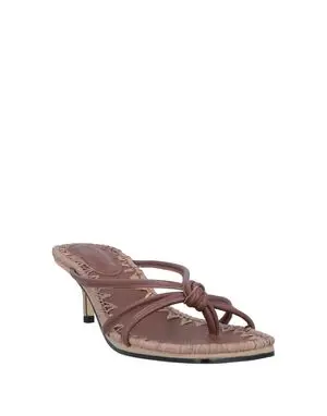 MARA&MINE Leather Thong Sandals - Brown