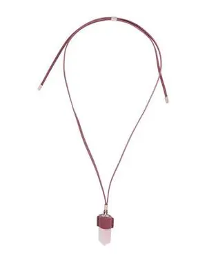Chloé Necklace With Rose Quartz - Red