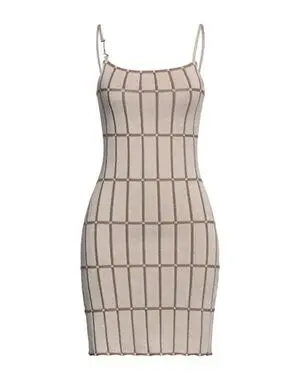 Jacquemus Woman Mini Dress Pink Size 6 Viscose, Polyamide, Elastane Beige