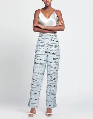 Red Valentino High Waisted Straight Leg Pants - Blue