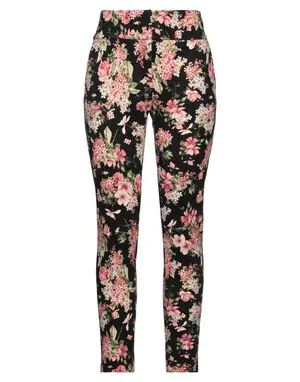 VDP VIA DELLE PERLE Floral Print Tapered Chinos