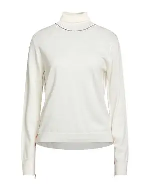 MAISON MARGIELA Turtleneck Wool Knit - White