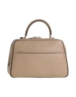 VALEXTRA Brick Calfskin Bowler Bag - Beige