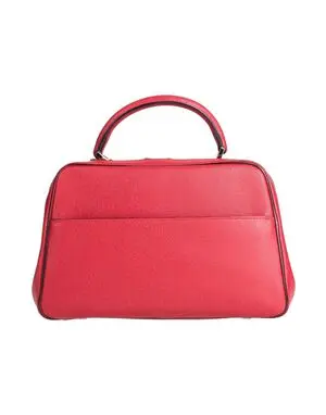 VALEXTRA Calfskin Bowler Bag - Red