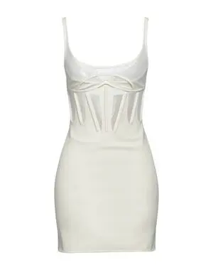 MUGLER Mini Bodycon Dress - White