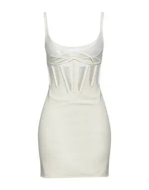 MUGLER Mini Bodycon Dress - White
