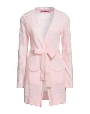 Pink Memories Belted Cardigans For Women