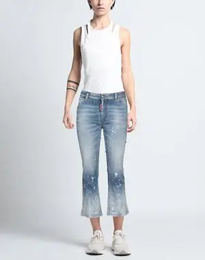 Dsquared2 Boot-cut Jeans With Leather Trim