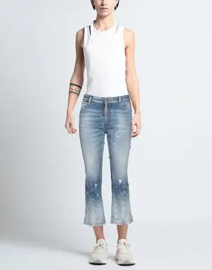 Dsquared2 Boot-cut Jeans With Leather Trim