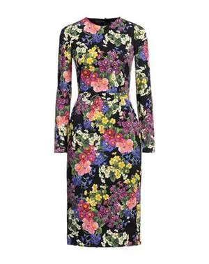 Dolce & Gabbana Midi Dress Size Silk, Elastane