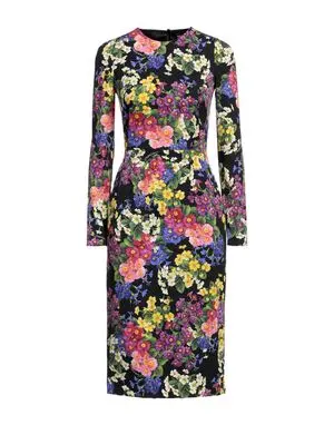Dolce & Gabbana Midi Dress Size Silk, Elastane