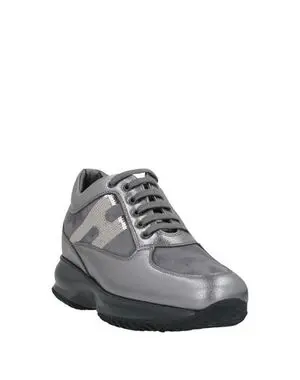 Hogan Leather Low-top Sneakers - Silver