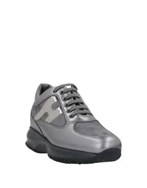 Hogan Leather Low-top Sneakers - Silver