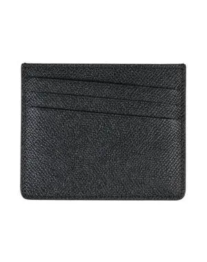 MAISON MARGIELA Man Cardholder Off White Size - Leather Black