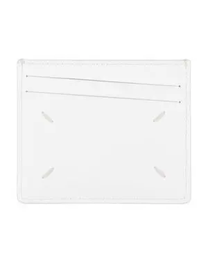 MAISON MARGIELA Man Cardholder Off White Size - Leather White