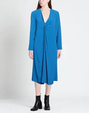 JUCCA Midi Trapeze Dress - Blue