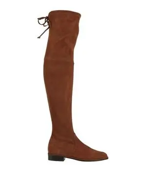 STUART WEITZMAN Leather Over-the-knee Boots - Beige