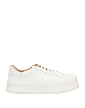 JIL SANDER Leather Low-Top Sneakers White