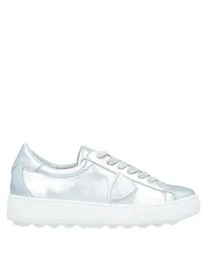 Philippe Model Silver Tone Sneakers For Women