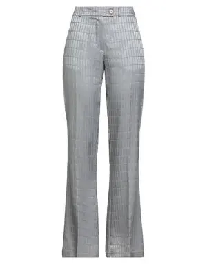ALYSI Checked Twill Wide Leg Pants
