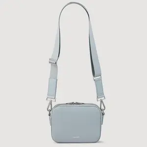 Sandro Small Leather Bag - Blue Sky