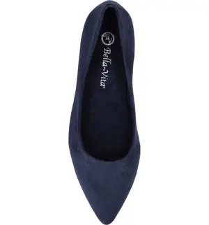 BELLA VITA Mireya Flat - Navy Suede