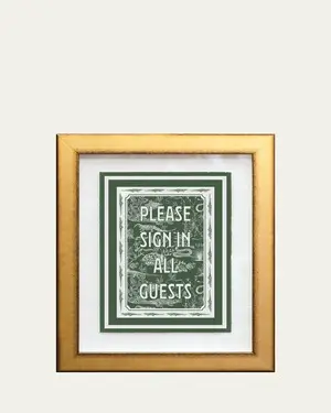 NICK MELE FINE ART Text K" Art Print - One-color