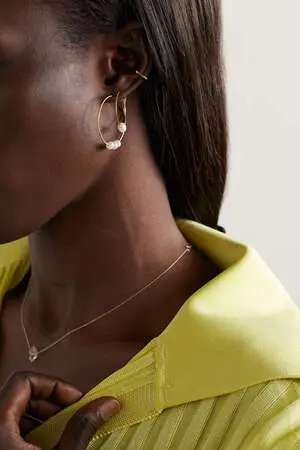 MELISSA JOY MANNING 14-karat Recycled Pearl Hoop Earrings