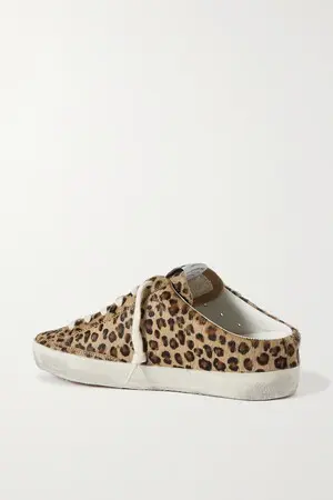GOLDEN GOOSE Super-star Sabot Leopard-print Slip-on Sneakers - Brown