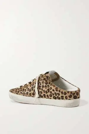 GOLDEN GOOSE Super-star Sabot Leopard-print Slip-on Sneakers - Brown