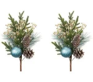 MELROSE Pine Spray W/ornament