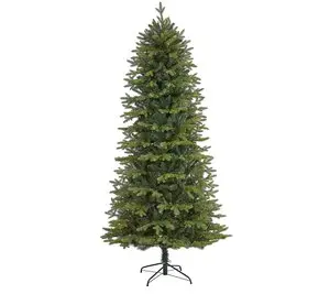 NEARLY NATURAL 8' Belgium Fir Artificial Christ Mas Tree - One-color