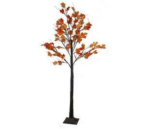 NORTHLIGHT 6' Led Lighted Autumn Harvest Maple Eaf Tree - One-color