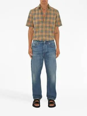 Burberry Nova-check Pattern Cotton Shirt