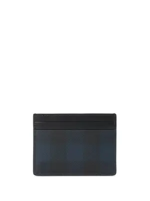 Burberry Check-pattern Leather Cardholder