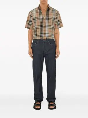 Burberry Classic Fit Check Cotton Shirt - Neutrals
