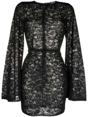 Dolce & Gabbana Mini Wide-sleeve Lace Dress