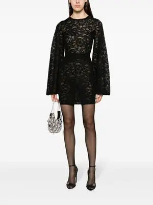 Dolce & Gabbana Mini Wide-sleeve Lace Dress