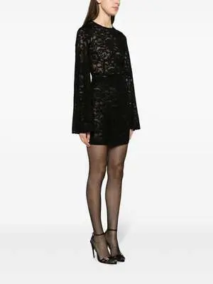 Dolce & Gabbana Mini Wide-sleeve Lace Dress