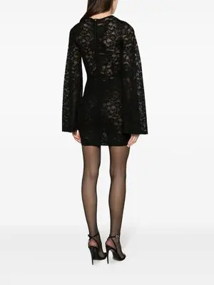 Dolce & Gabbana Mini Wide-sleeve Lace Dress