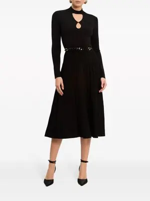 Rebecca Vallance Mackenzie Cut-out Knit Midi Dress