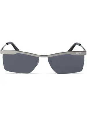 Off-White Rimini Rectangle-frame Sunglasses - Silver